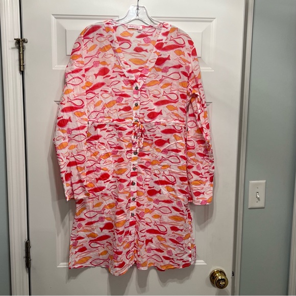 fresh produce | Dresses | Fresh Produce Fish Seashells Print Button ...